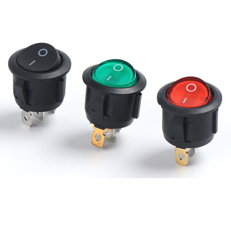 KCD1 2 Pin 3 Pin ON Off Round Rocker Switches 15mm20mm
