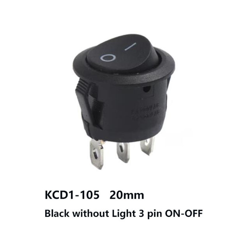 KCD1 2 Pin 3 Pin ON Off Round Rocker Switches 15mm20mm